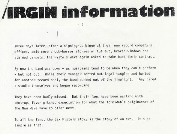 1977 Biography Sex Pistols The Official Website