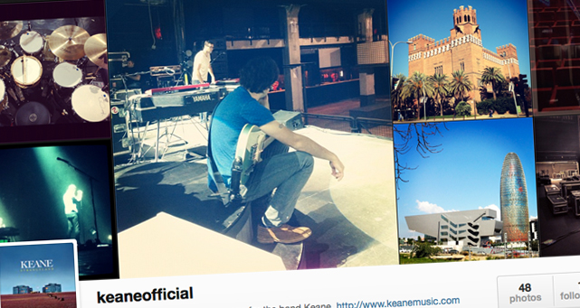 Keane's new Instagram page - KEANE | OFFICIAL WEBSITE